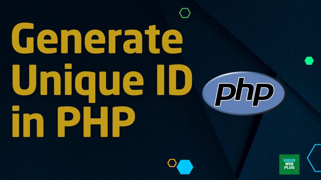 PHP - Generate Unique ID in PHP Using hexdec and uniqid Function ...